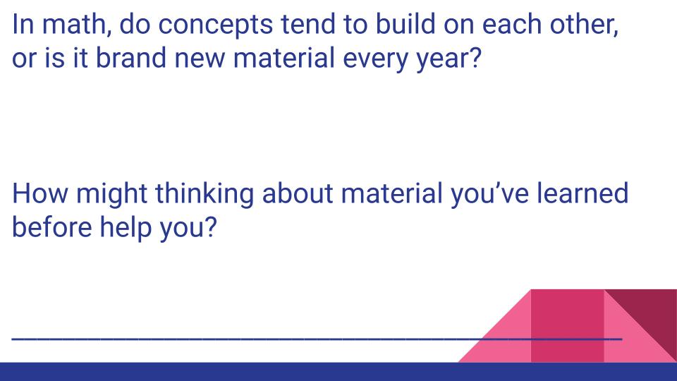 Using Past Knowledge in New Situations – Mary Silverglate